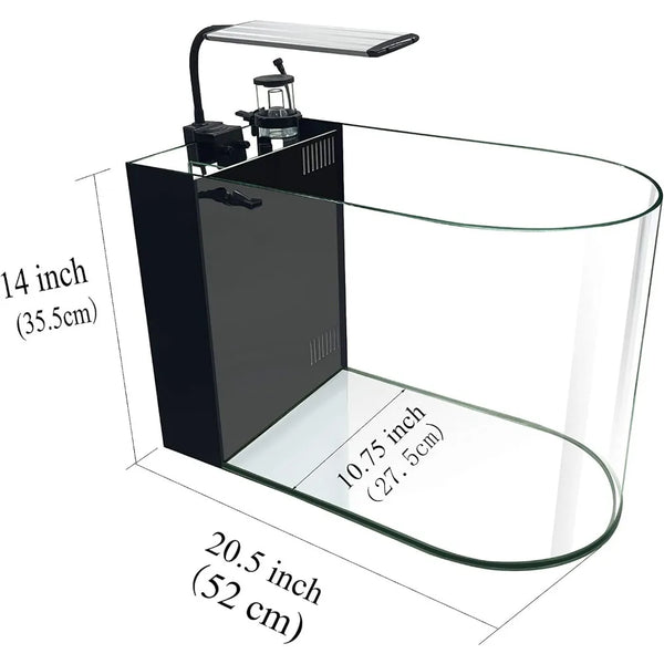 12 Gallon Saltwater Aquarium Full Bullnose Shape – Aqua Layouts